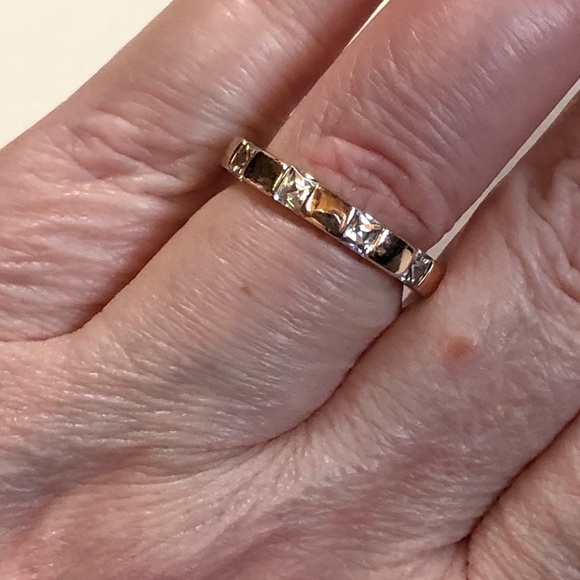 Jewelry | Tycoon 18k Ss Rose Gold Cz Eternity Band | Poshmark